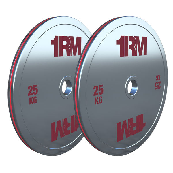 25kg Calibrated Powerlifting Steel Weight Plates | Little Bloke Fitness