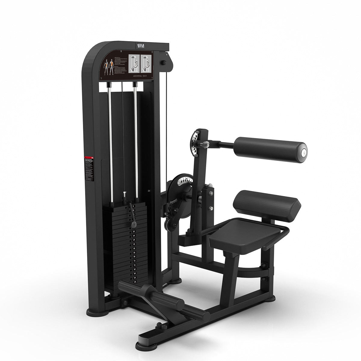 Ab / Lower Back Curl Pin Loaded Machine | Little Bloke Fitness