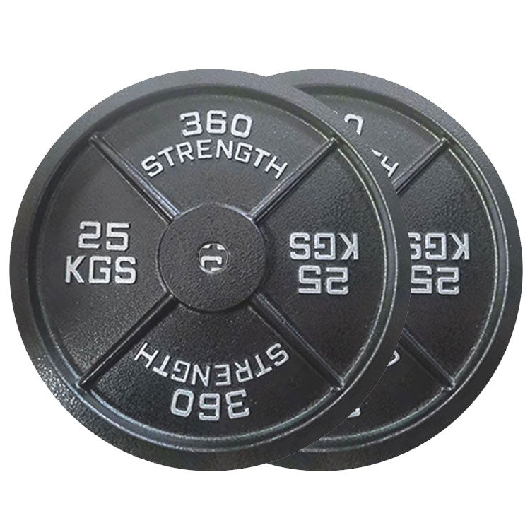 25kg Standard Iron Weight Plate (PAIR) | Little Bloke Fitness