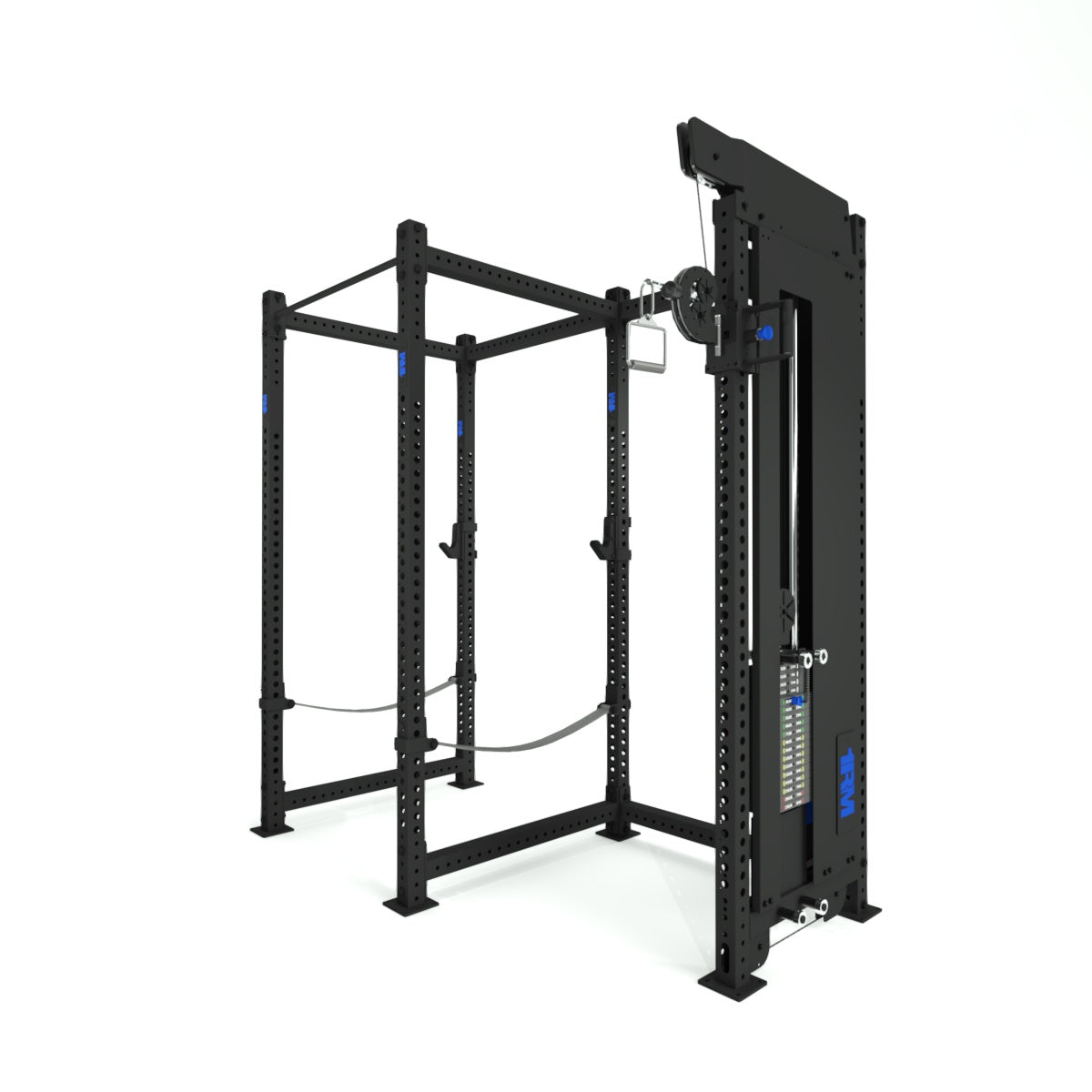 1RM Obsidian Power Rack with Cable Station | Little Bloke Fitness