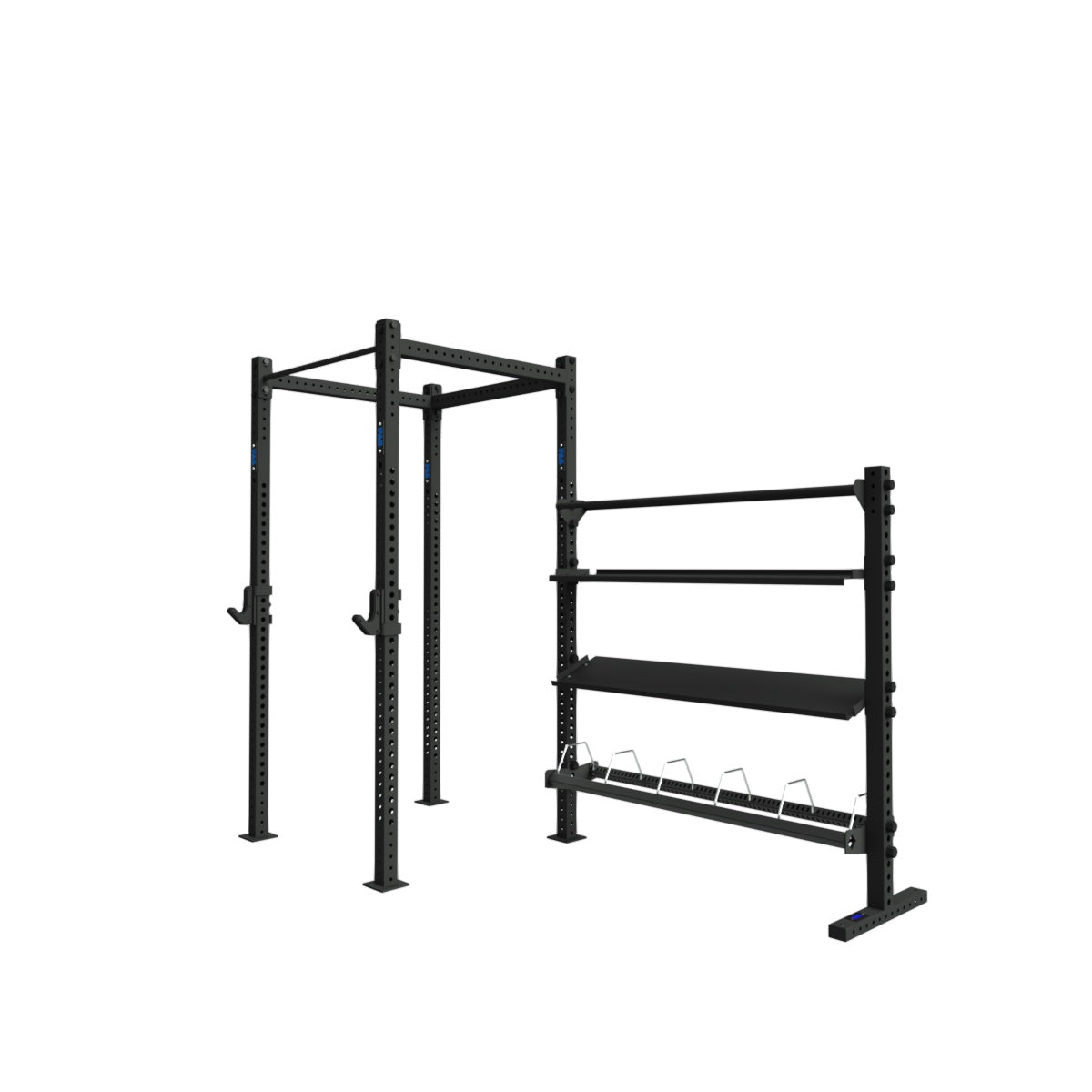 1RM Single Cell Free Standing Rig with Storage | Little Bloke Fitness