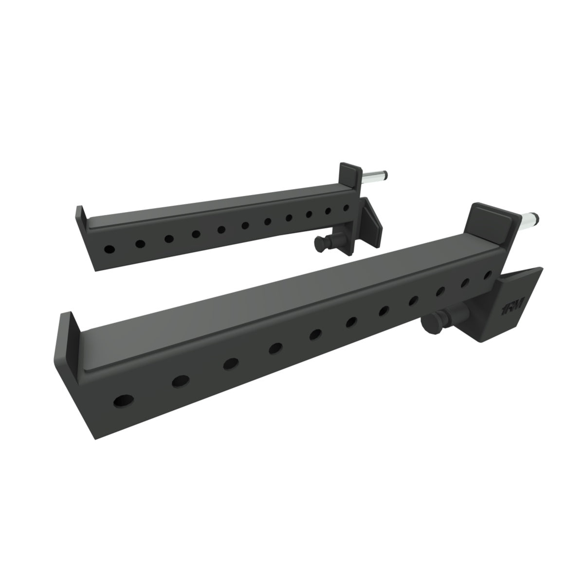 75mm Spotter Arms (PAIR) with HDPE Protection | Little Bloke Fitness