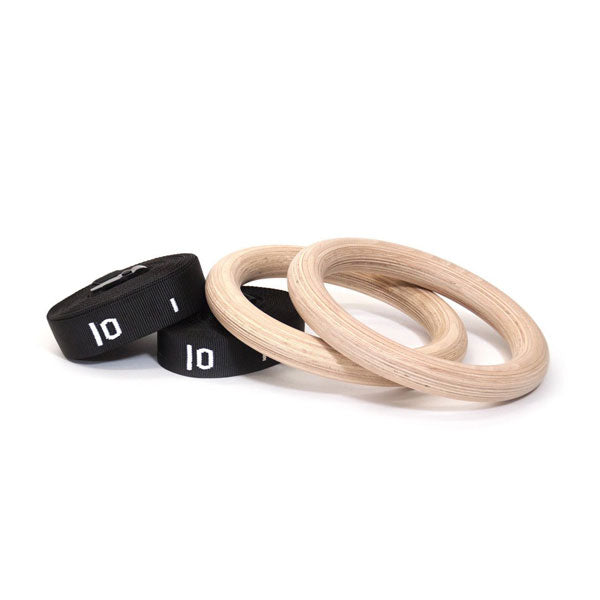 Wooden Gymnastics Rings - Timber | Little Bloke Fitness