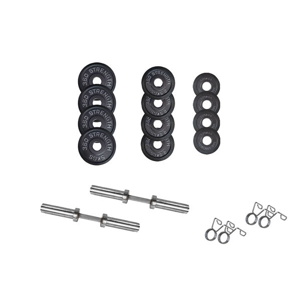 50kg Olympic Dumbbell & Iron Weights Package | Little Bloke Fitness